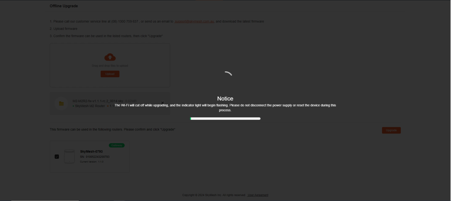 Important Mercku M2 Firmware update – Branded | Skymesh